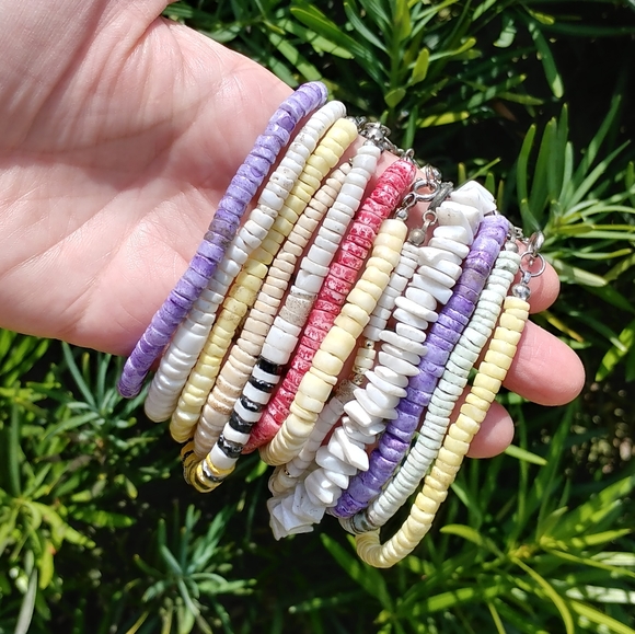 Vintage | Jewelry | Vintage Shell Bracelets | Poshmark